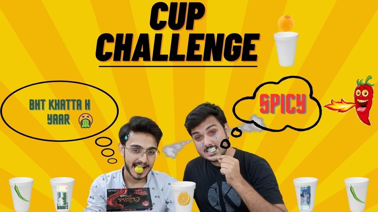 FIRST VIDEO OF OUR CHANNEL (CUP CHALLENGE) - YouTube