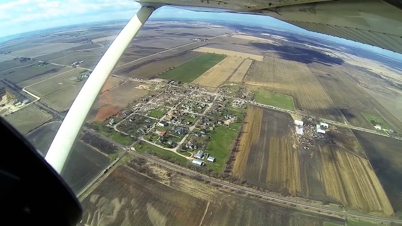 4/9/15 - Fairdale/Rochelle, IL Tornado - Aerial Damage Video - GoPro ...