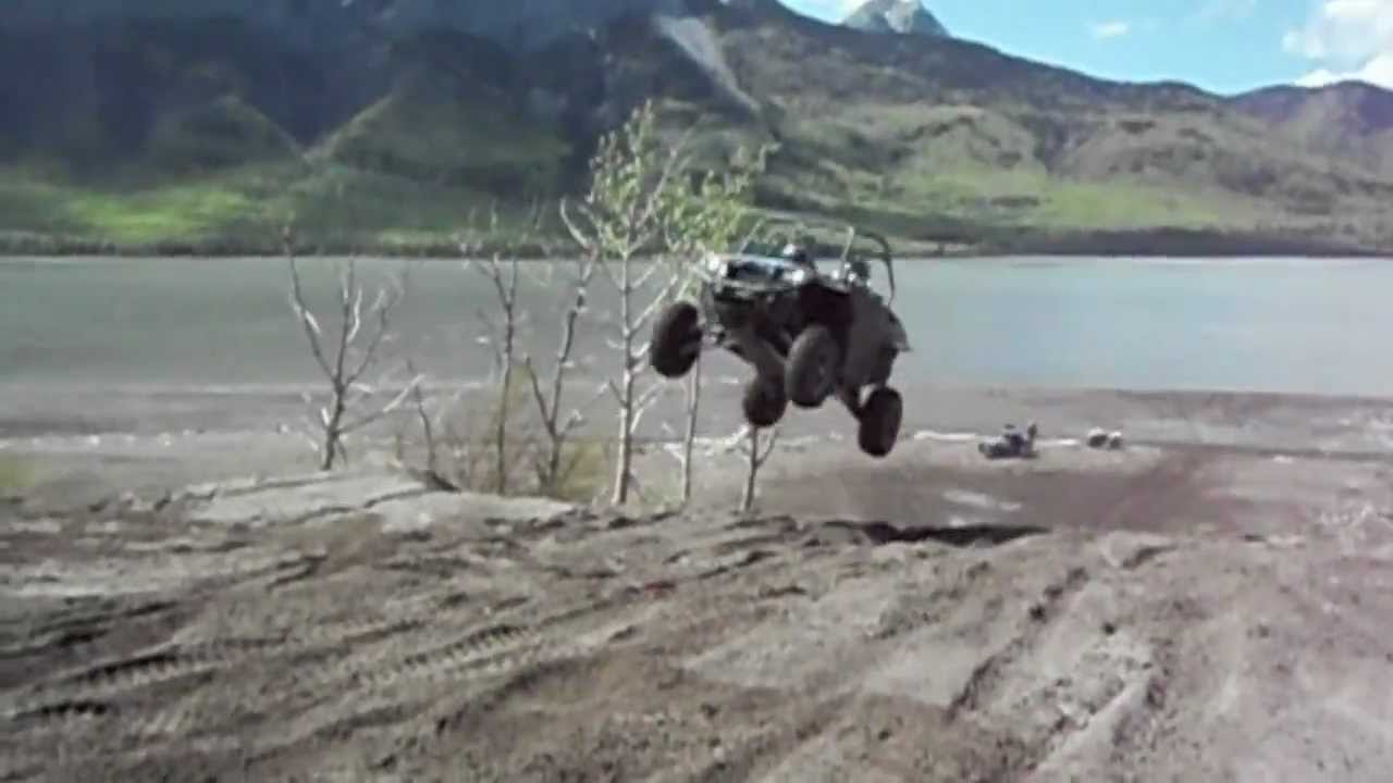 RZR900xp jumping and hillclimbs in brule lake - YouTube