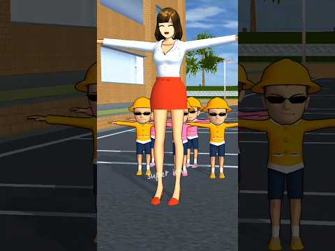 Bu guru melatih anak2 kindergarten berbaris #shorts #sakuraschoolsimulator #sakura #viralshorts