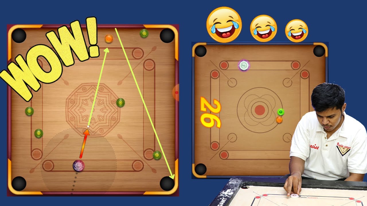 Funny Playing Carrom