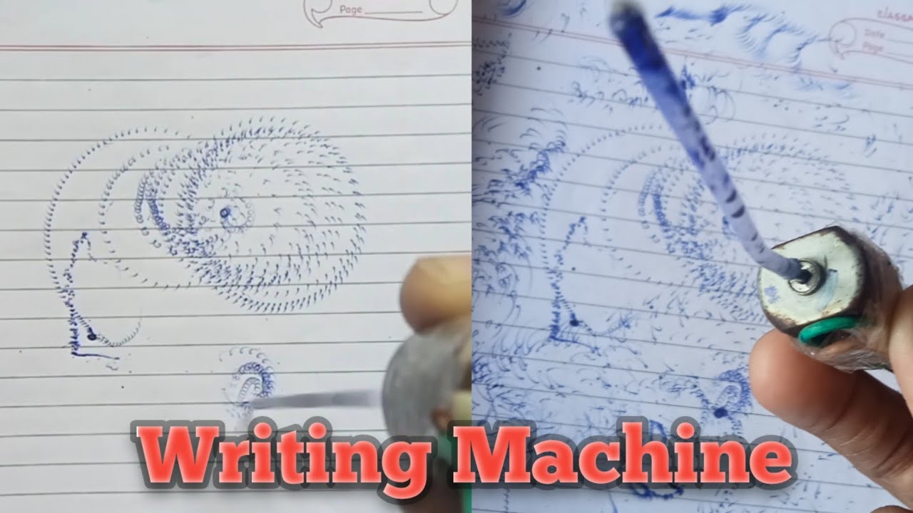 How To Make Writing Machine। Round Writing । - YouTube