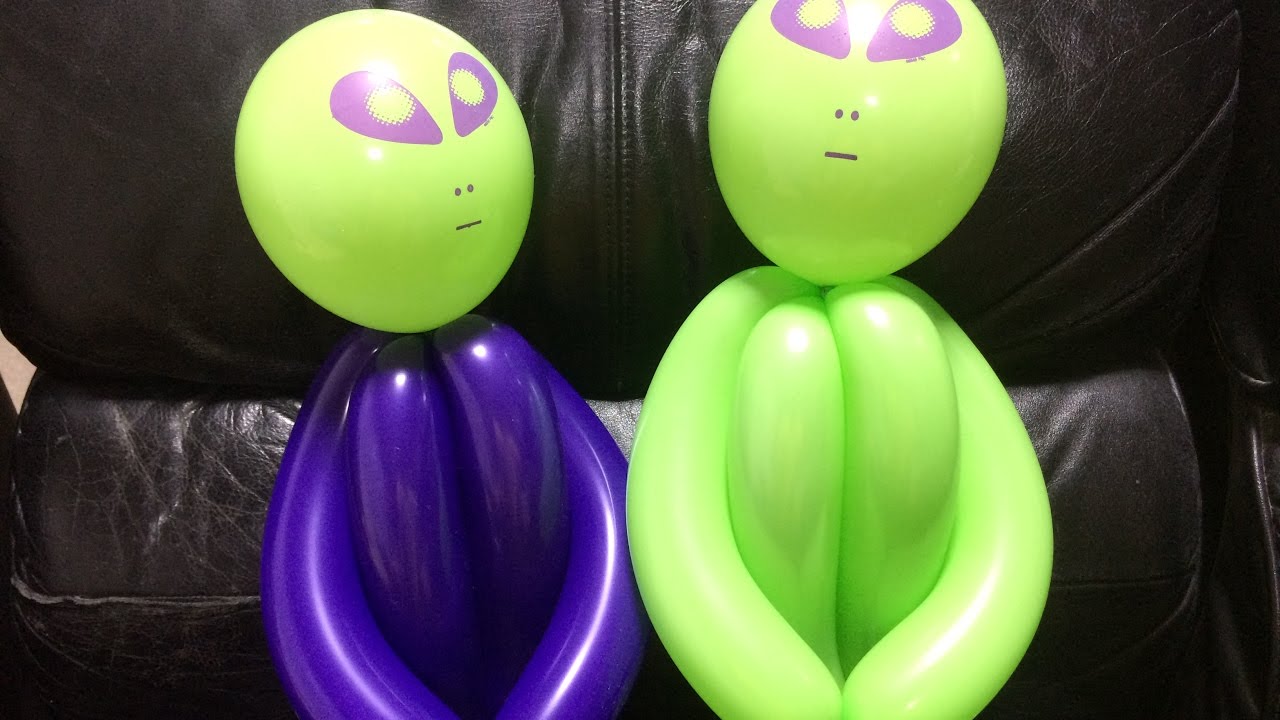【Balloon twisting】Alien balloon 【バルーンアート】エイリアンの作り方 - YouTube