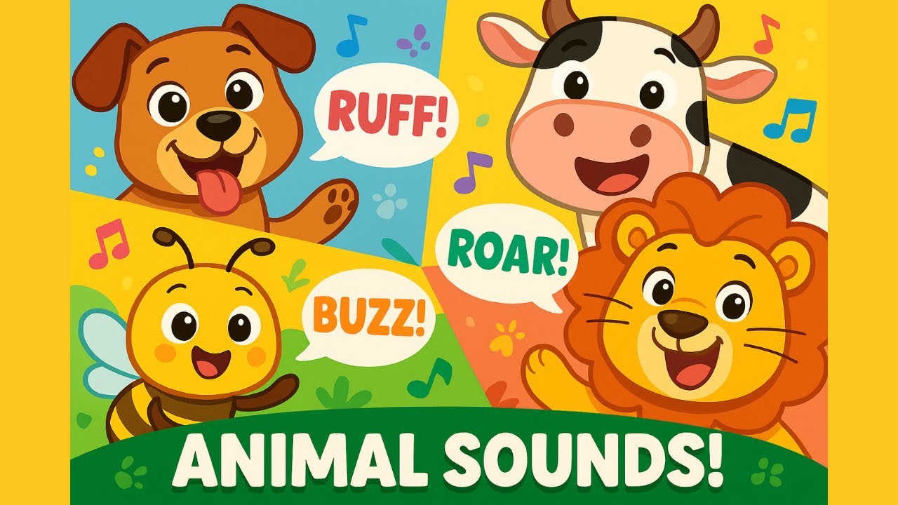 Animal Sounds for Children l Learn Animals sounds for Kids by Little ...