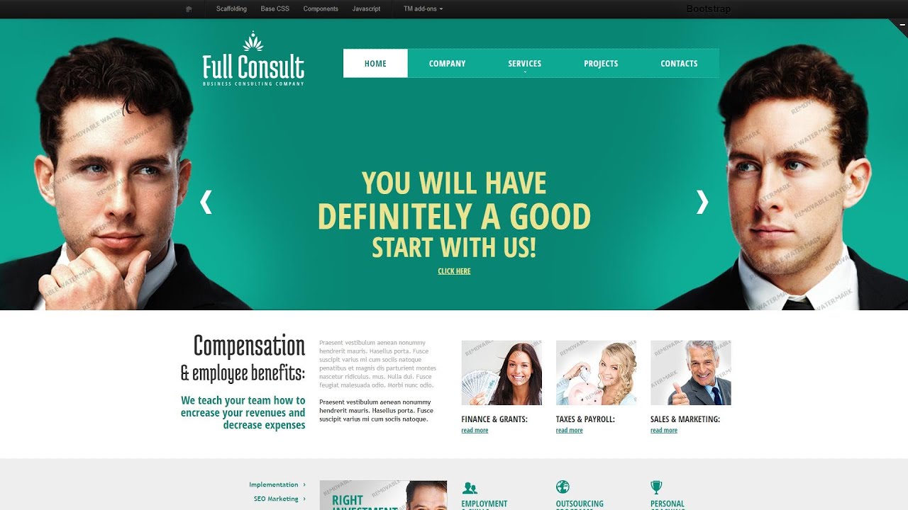 Consulting Responsive Website Template - 43214 - YouTube