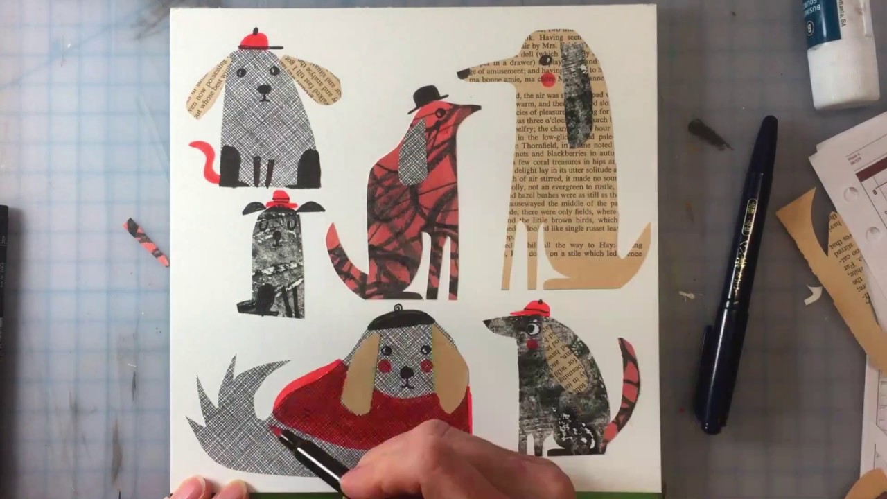 How To Create Cut Paper Dogs Demo - YouTube