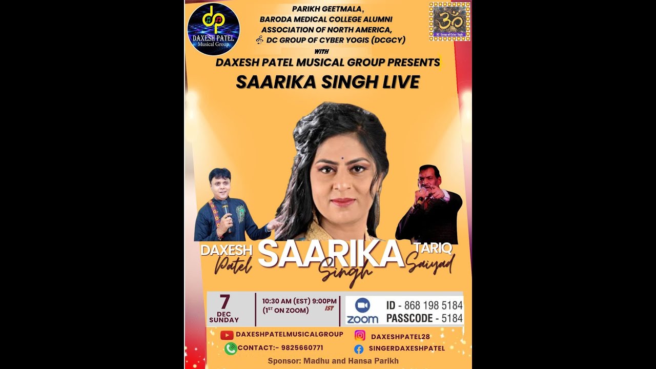 DAXESH PATEL MUSICAL GROUP PRESENTS - YouTube