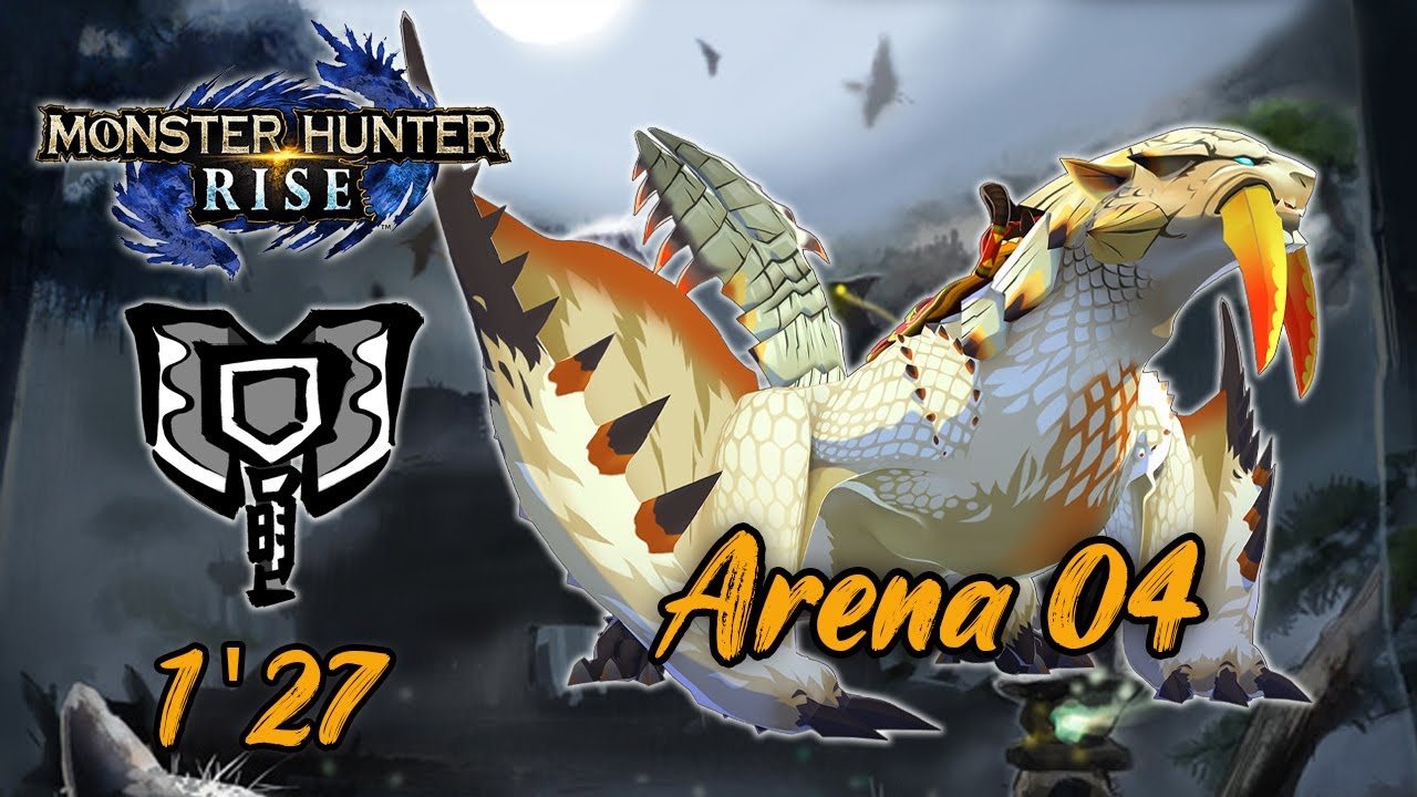 MHRise : Arena 04 Barioth | 1'27 | Solo with Charge Blade - YouTube