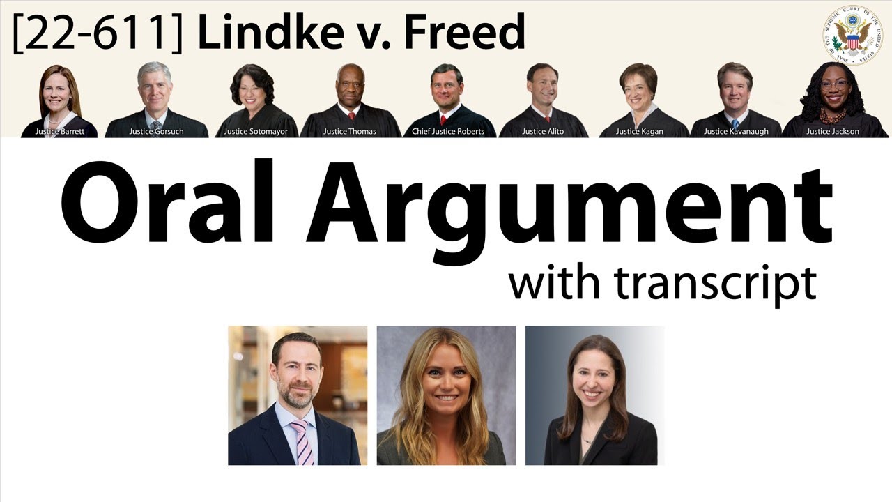 Oral Argument: Lindke v. Freed - YouTube