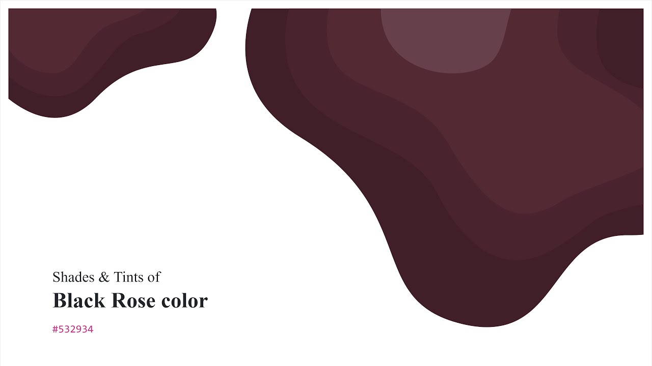Shades & Tints of Black Rose color #532934 A Warm Red color #49242e ...