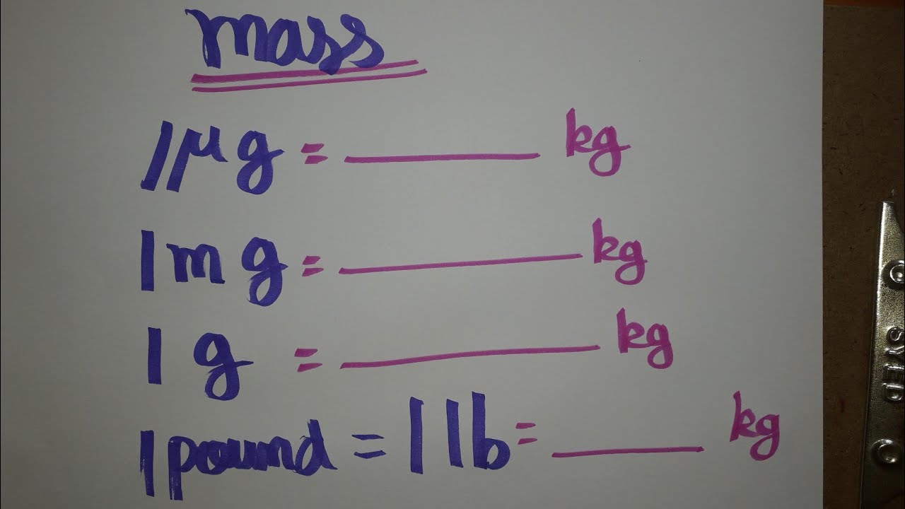 microgram to kilogram, milligram to kilogram, gram to kilogram, pound ...