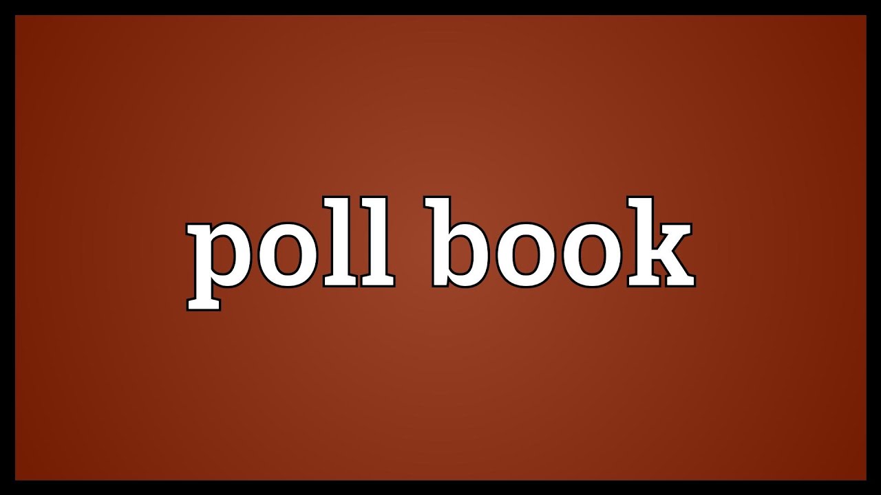 Poll book Meaning - YouTube
