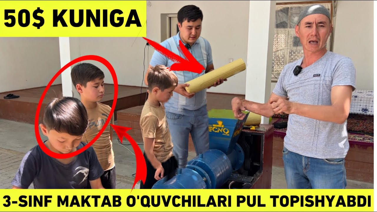 MAKTAB OʻQUVCHILARI UY SHAROITIDA 50$ DAROMADLI BIZNES QILISHMOQDA ...