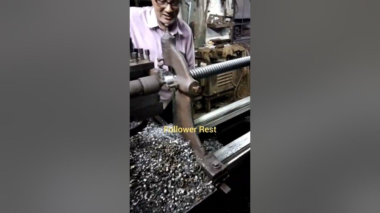 Follower Rest | 2 TPI Lead Screw making on lathe machine - YouTube