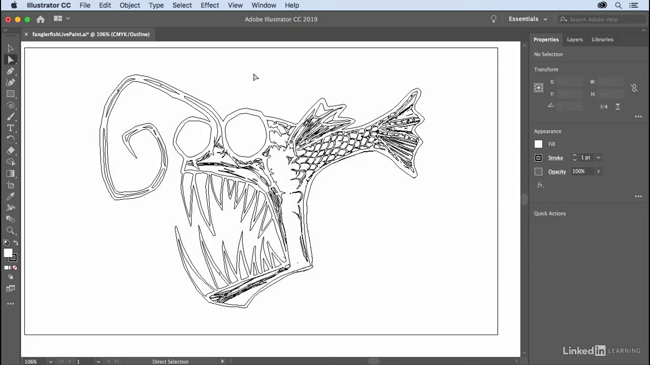 Part-1 || 02 A New Look for Illustrator || Outline mode GPU preview ...