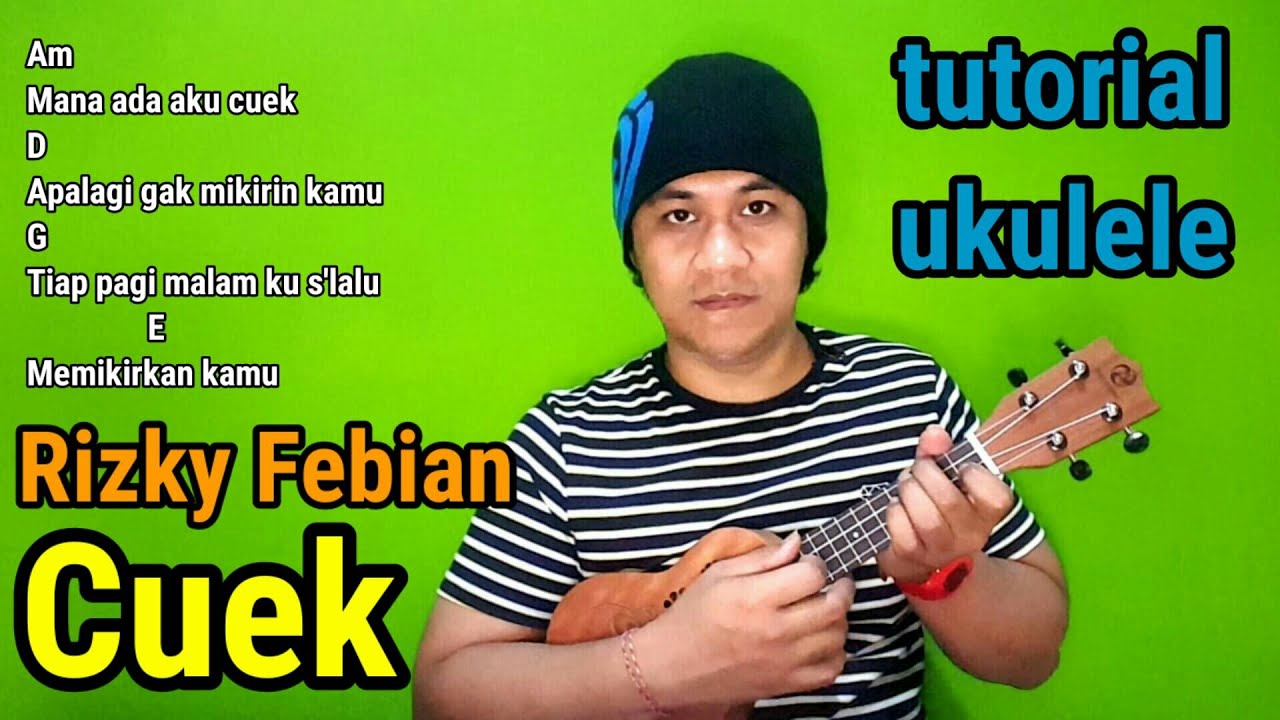 Cuek - Rizky Febian | tutorial ukulele - YouTube