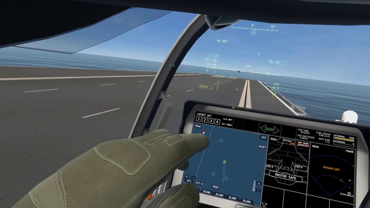 F-45 Carrier catapult guide - VTOL VR - YouTube