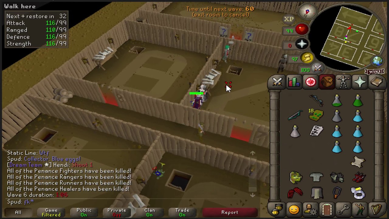 OSRS Barbarian Assault World Record [10:36] (Solo Healer) Main POV ...