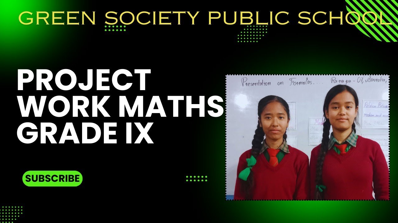MATHS Project Work Grade IX || GSPS || Presentation on Mean, Median and ...