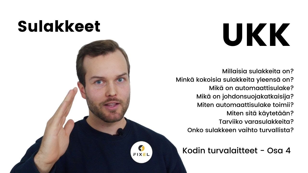 Sulake - Millaisia sulakkeita on? Mikä on automaattisulake? - YouTube