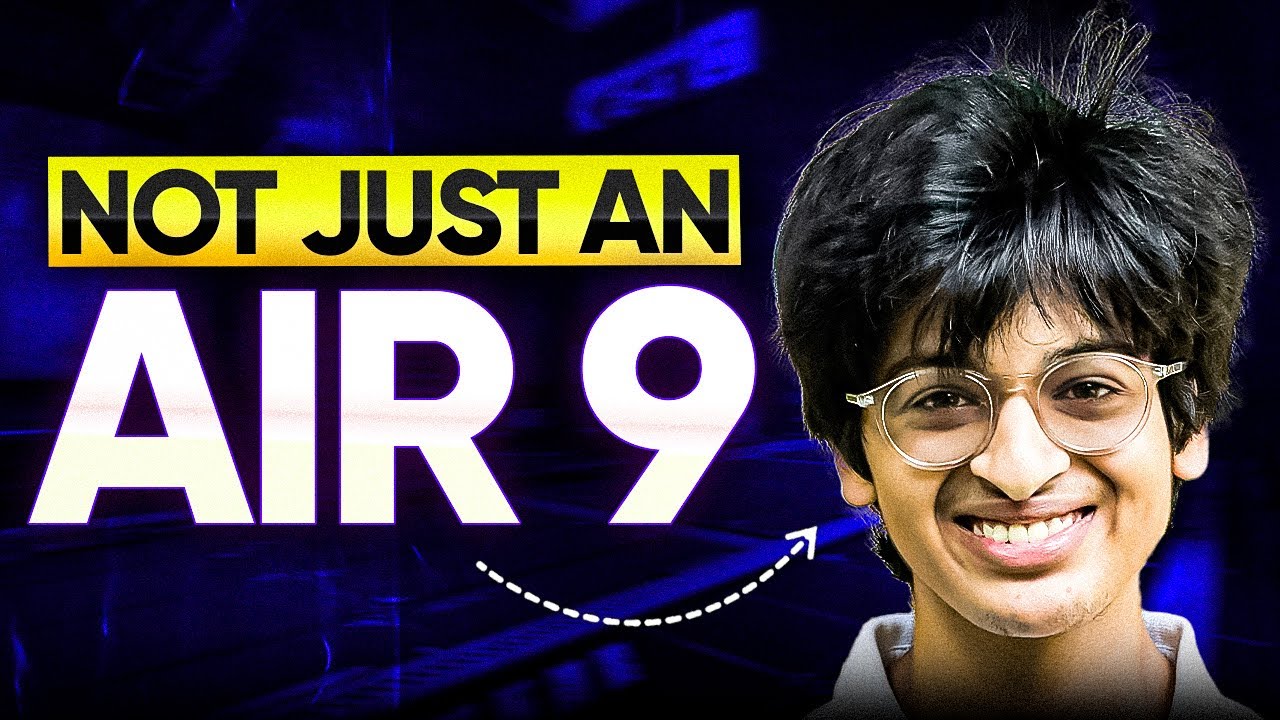 why AIR 9 is INDIA’s most CRAZY topper🤩? - YouTube