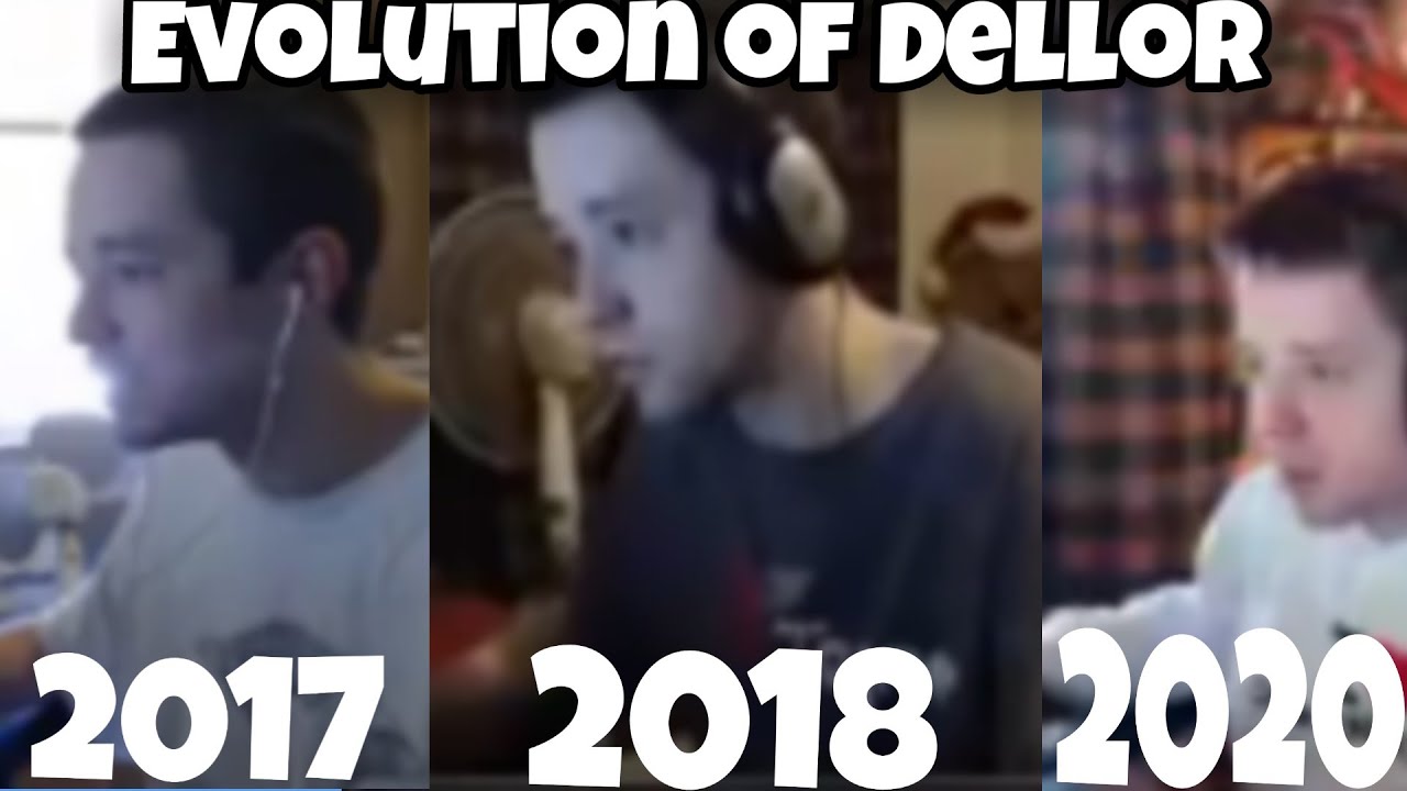 Evolution of youtube streamer dellor - YouTube