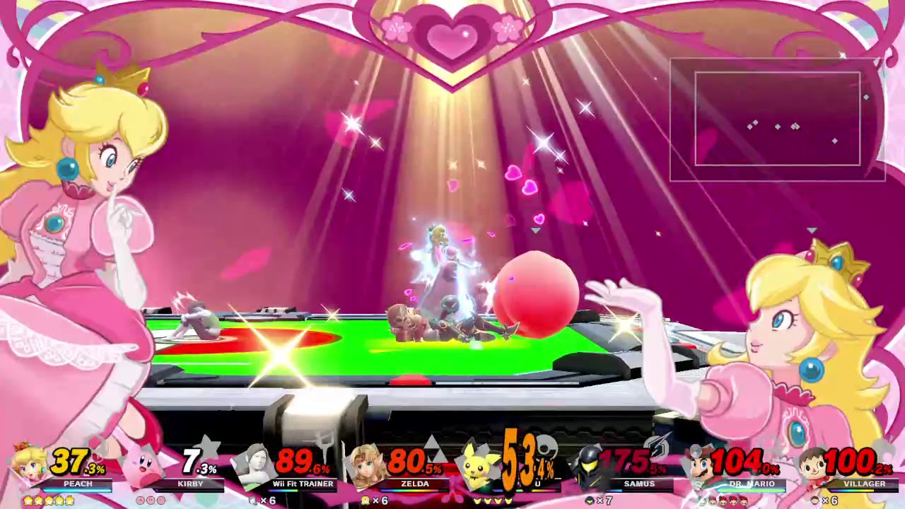 Super Smash Bros Ultimate 8 Player CPU Battle on Pokemon Stadium Omega ...