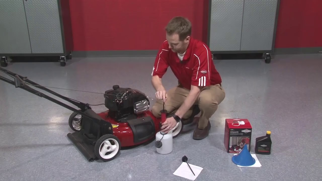 How to do Small Engine Oil Change - YouTube