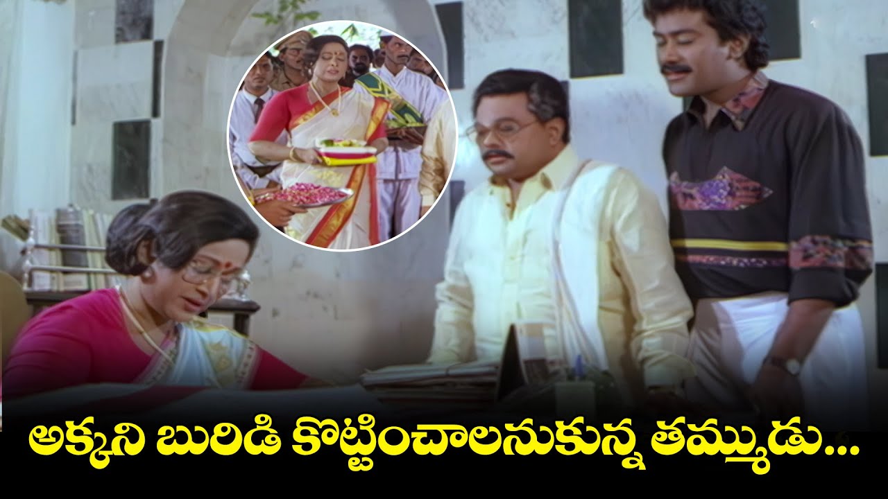 అక్కని బురిడి కొట్టించాలనుకున్న తమ్ముడు | Collector Gari Alludu | Suman ...