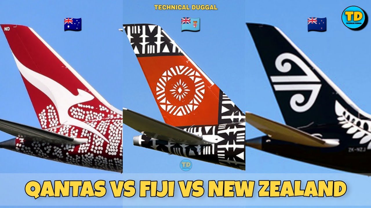 Qantas Vs Fiji Airways Vs Air New Zealand Comparison 2022! 🇦🇺 Vs 🇫🇯 Vs 🇳🇿 - YouTube