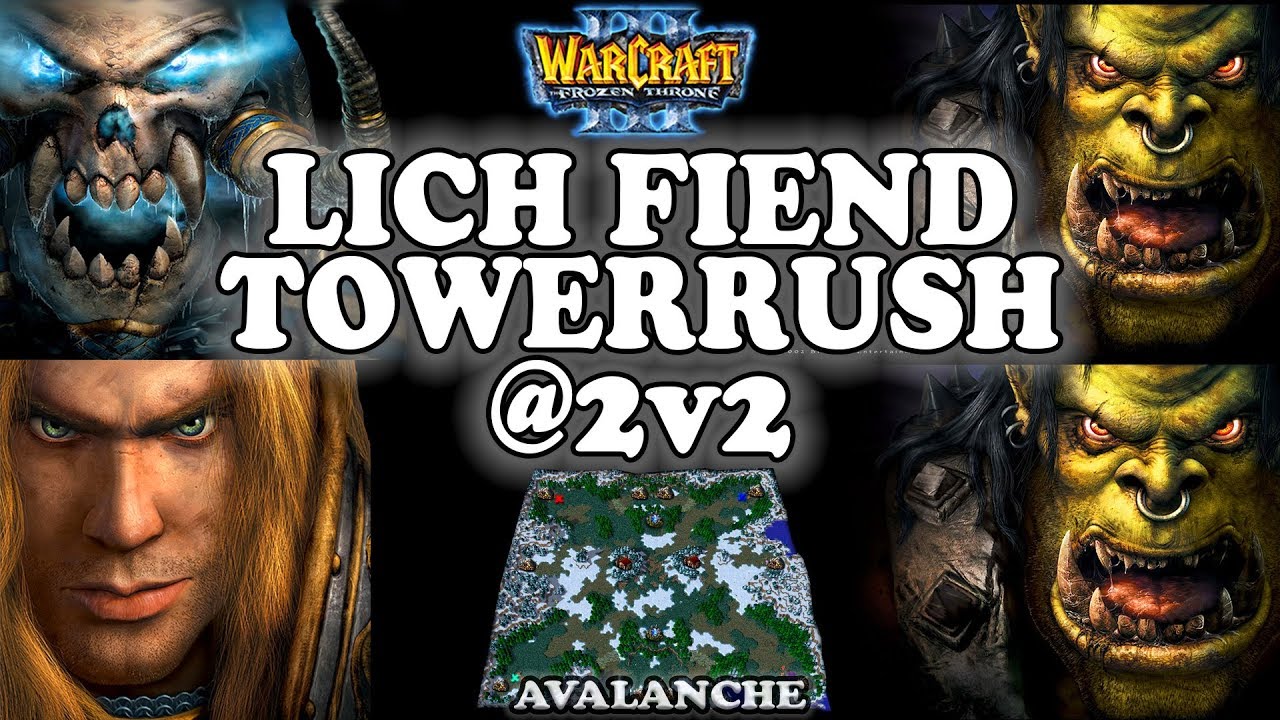 Grubby | Warcraft 3 TFT | 1.29 | UD+HU v ORC+ORC on Avalanche - Lich ...