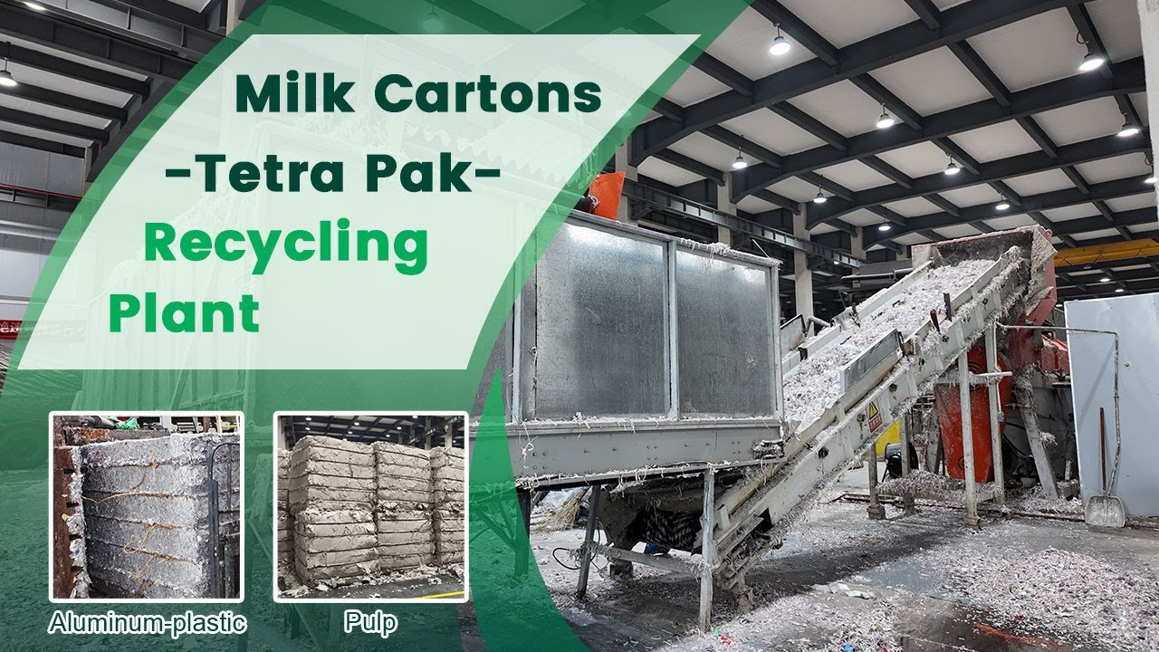 Separating PolyAl and Pulp from Milk Cartons | Tetra Pak Recycling ...