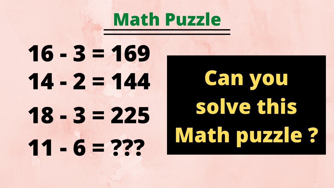 Mathematics Puzzle | Which number replace the question mark ? | How to ...