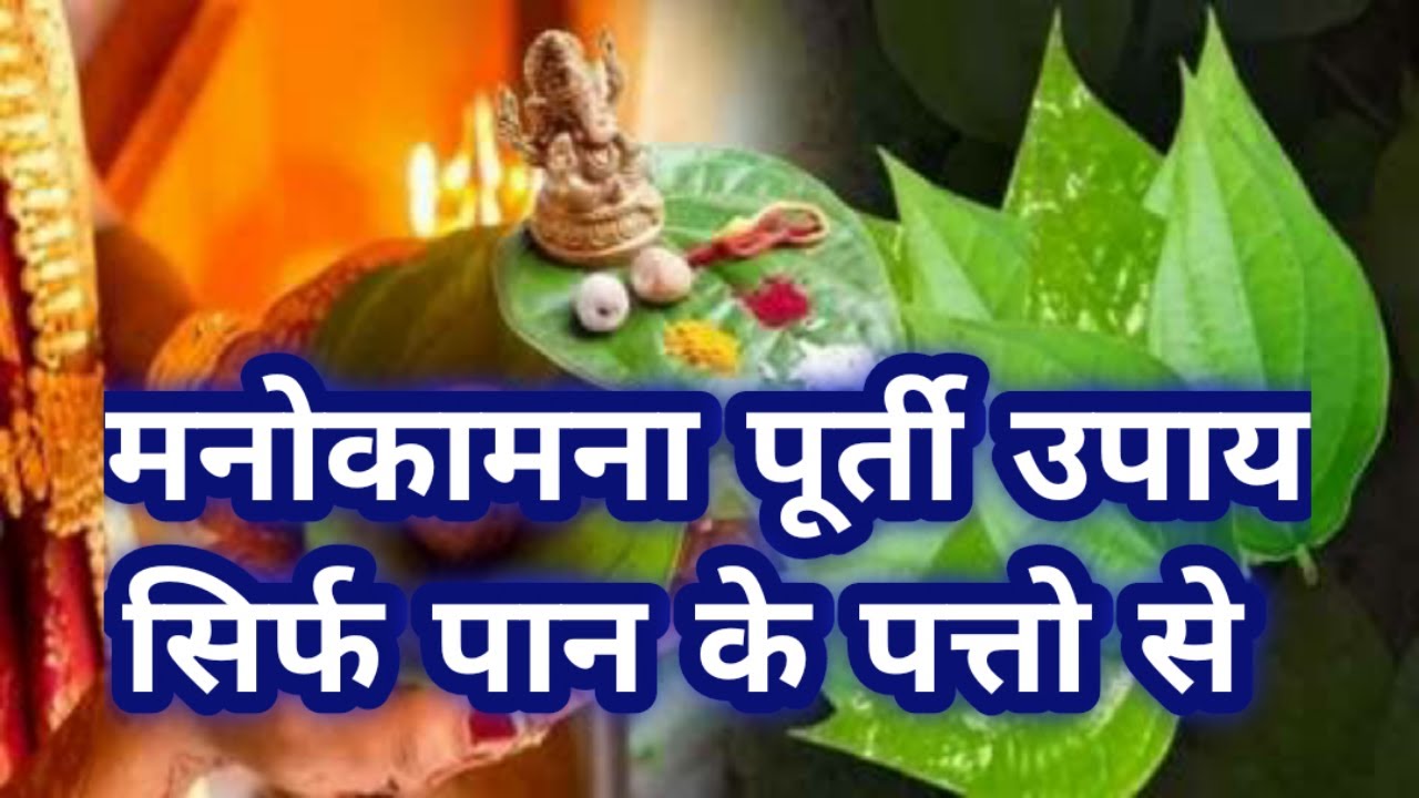मनोकामना पूर्ती उपाय सिर्फ पान के पत्तो से - Ganesh Chaturthi Pan ke ...