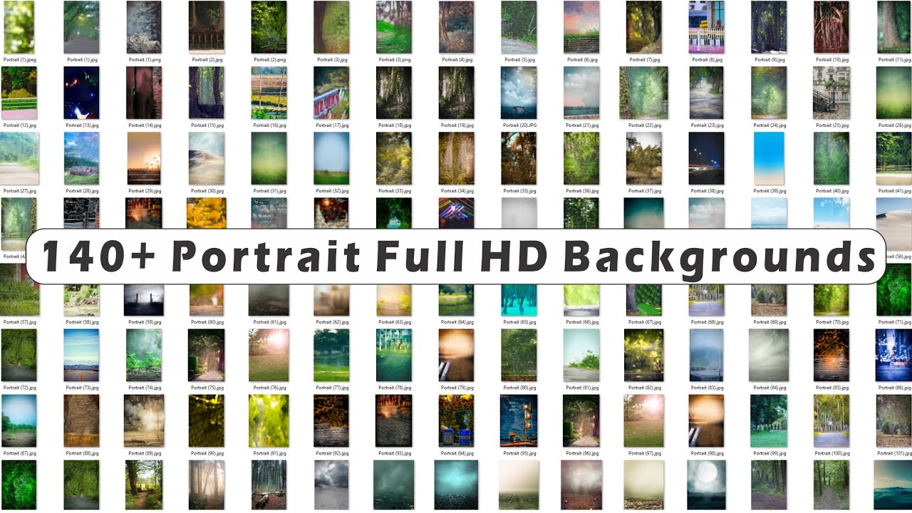 140+ Portrait Full HD Backgrounds Free For Download - YouTube