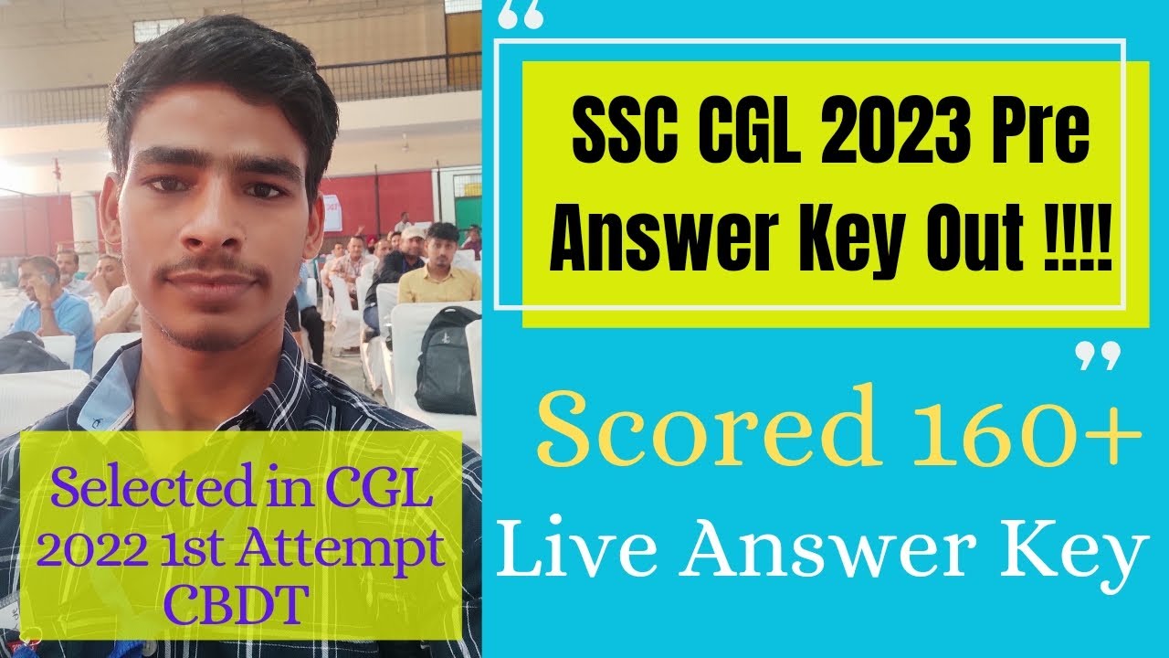 My Answer Key Live || SSC CGL 2023 Pre ANSWER KEY OUT !!! 😱😱 || See how ...
