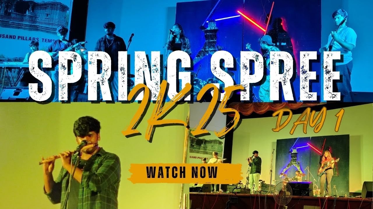 SOUTH INDIA'S BIGGEST CULTURAL FEST 🎶🔥 SPRING SPREE 2K25 IS HERE 💃🎤🎸 ...