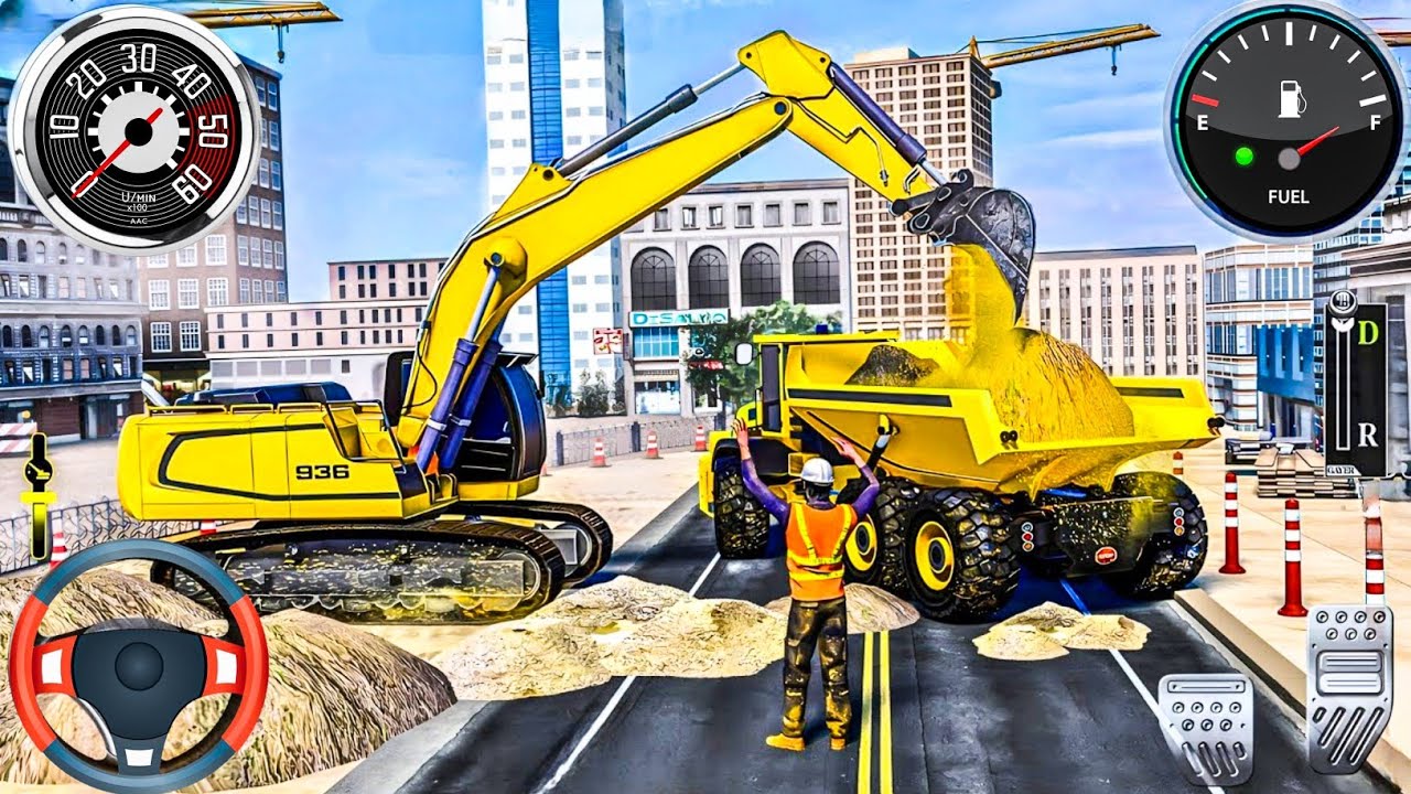House Builder JCB Construction 3D - Real Excavator Simulator: Android ...