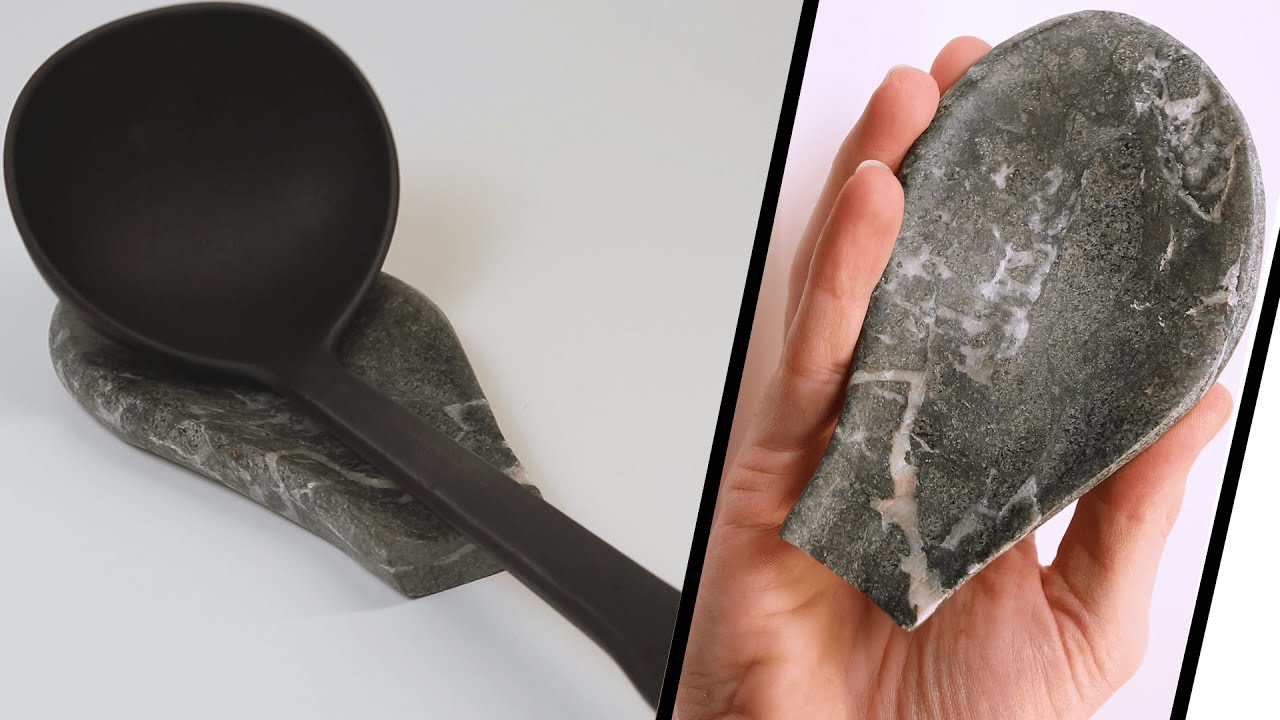 How to Make a Spoon Rest Out of Rock - YouTube