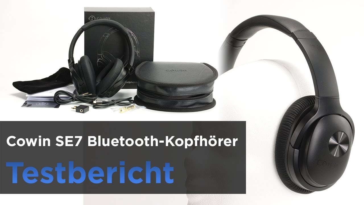 Cowin SE7 im Test - Bluetooth-Kopfhörer mit ANC und Tragetasche - YouTube
