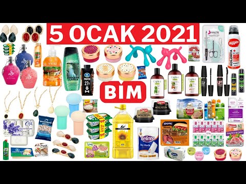 TEK VE NET İZLEYİN | BİM 5 OCAK 2021| KOZMETİK VE GIDA ÜRÜNLERİ | BİM İNDİRİMLERİ | {Bim Aktüel}