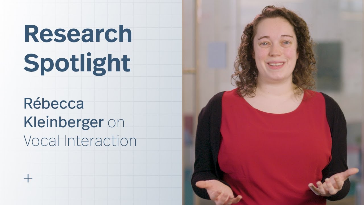 Research Spotlight: Rébecca Kleinberger on Vocal Interaction - YouTube