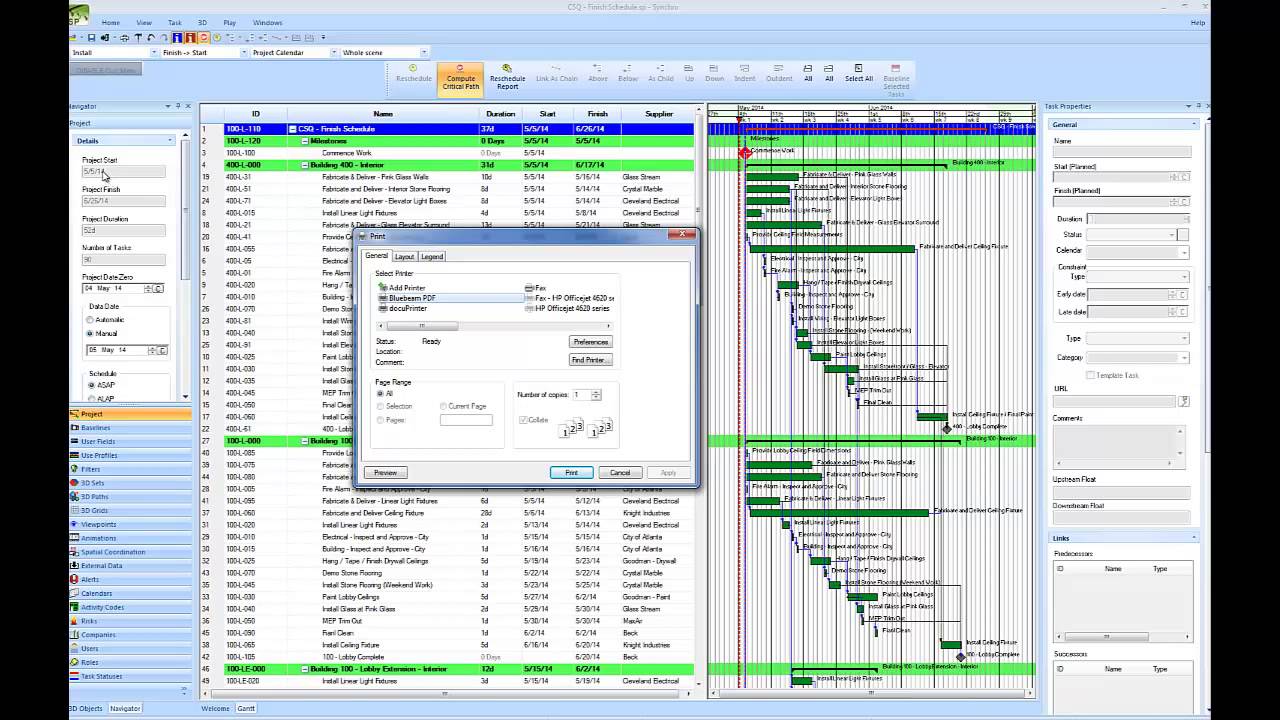 Printing Synchro Schedules - YouTube