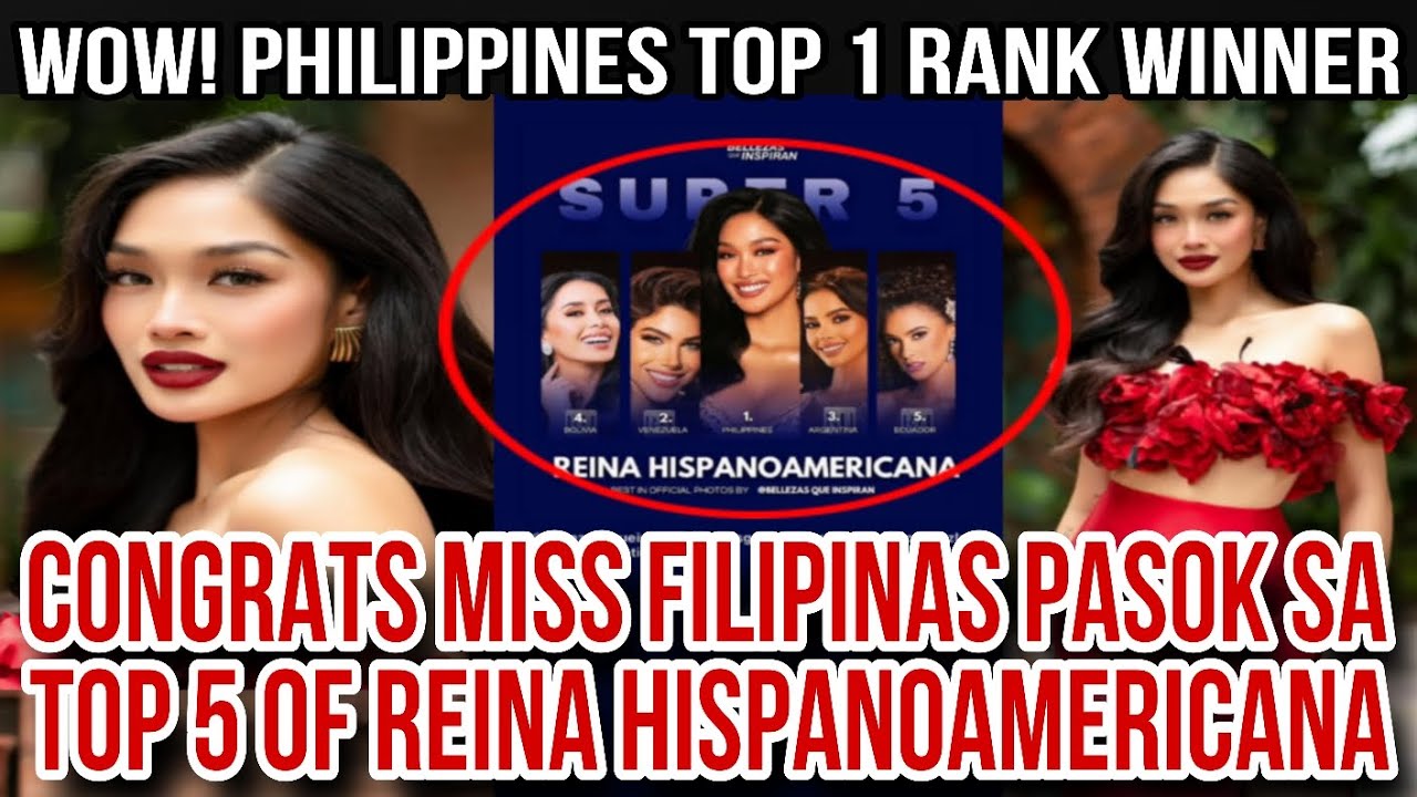 WOW! CONGRATS Miss Filipinas Dia Mate Crowned sa Reina hispanoamericana ...