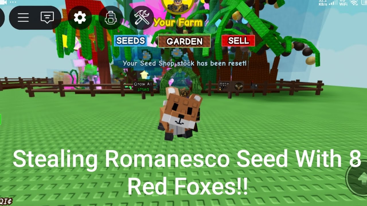 8 Red Foxes = Unlimited seeds Steals?? Roblox Grow a Garden - YouTube