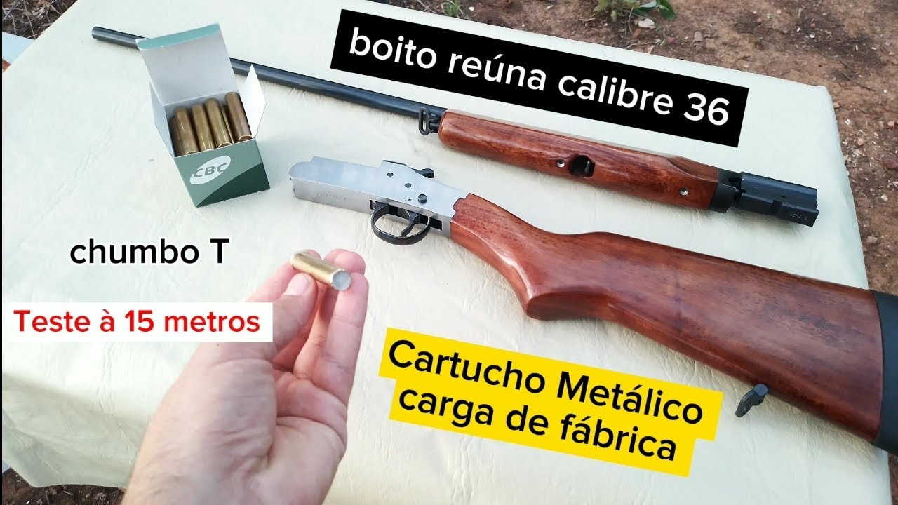 Calibre 36 teste do cartucho metálico com carga de fábrica Chumbo T ...