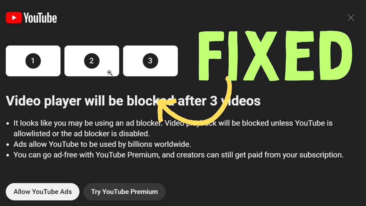 How to Fix Video Player Will Be Blocked After 3 videos on Windows 11 ...