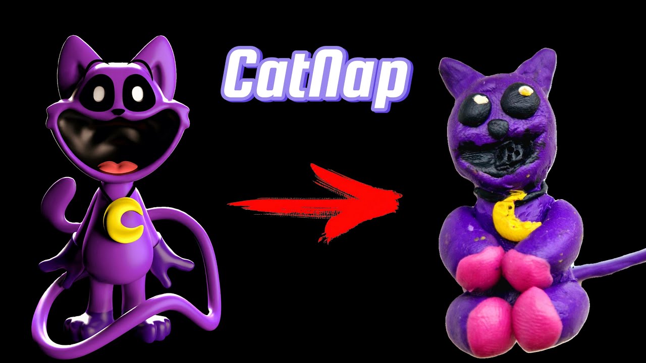 Making Poppy Playtime 3 - Nightmare Catnap Sculpture Timelapse - YouTube