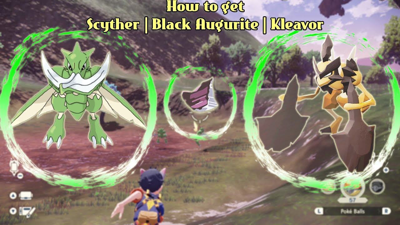 How to find Scyther, Black Augurite, and Kleavor | Pokémon Legends ...
