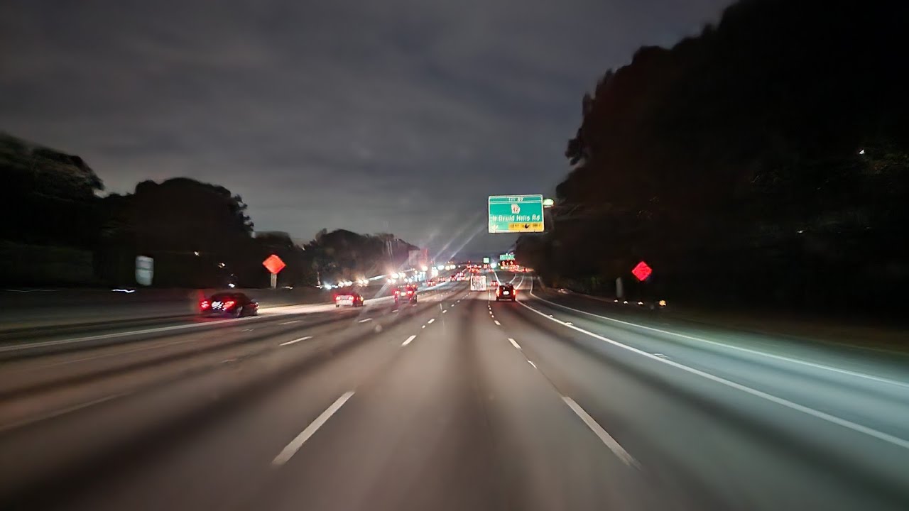 Night Drive 1 From Lenox Rd On I85N Sun Nov 12th 2023 #night videos ...